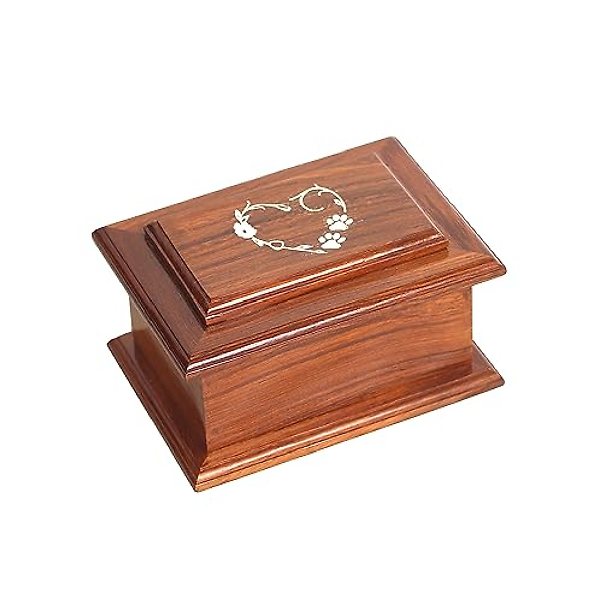 SUPER QUALITY HANDICRAFTS INDIA Rosewood Urns For Pet Ashes | Handmade Urns | Burial Urns | Funeral Urns | Handmade Urns | Decorative Urns | Wood Cremation Urns For Cat and Dog Ashes