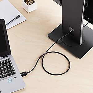 Amazon Basics DisplayPort to HDMI Display Cable, Uni-Directional, 4k@60Hz, 1920x1200, 1080p, Gold-Plated Plugs, 3 Foot, Black