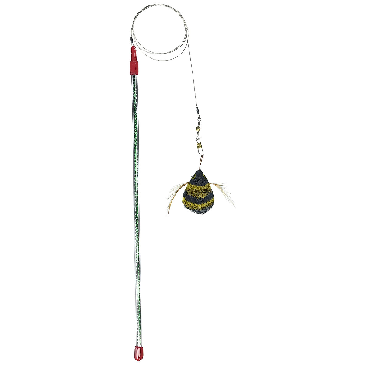 GoCat Cat Catcher Da Bee Cat Toy, Handmade in The USA (1 Bee)