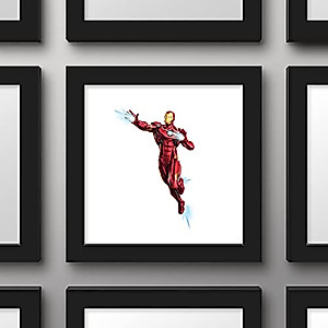 Trends International Gallery Pops Marvel Comics Avengers - Iron Man Wall Art Wall Poster, 12" x 12", Black Framed Version