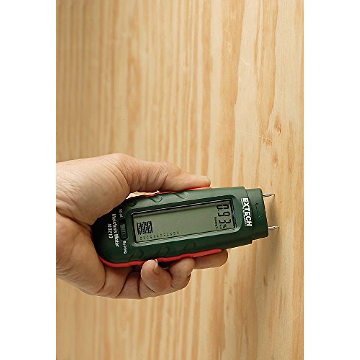 Extech MO210 Pocket Size Moisture Meter with 2-in-1 Digital LCD Readout and Analog Bargraph