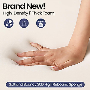 PATIOHIT Lounge Chair Cushions for Outdoor Furniture, Comfortable Chaise Lounge Cushions Set of 2 Patio Chair Cushions Outside UV-Resistant for Lawn, Pool (2, Navy, 72" x 21")