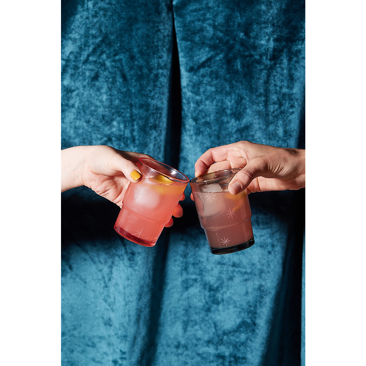 Paddywax Luxury Scented Candles | Vintage MCM Collection Noel Glass Jar Candle, 5.5-Ounce, Cranberry Rosé