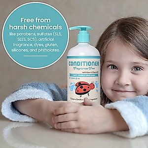 Little Twig Hair Conditioner, Natural Conditioner with Plant Derived Formula, Contains Essential Oils and Extracts, Suitable for Whole Family, Fragrance-Free, 17 fl oz.