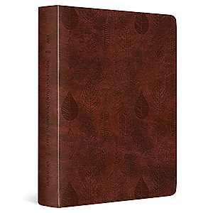 ESV Single Column Journaling Bible (TruTone, Chestnut, Leaves Design)