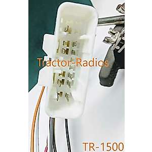 KIOTI Radio Wire Pigtail Harness Part # TR-1500 NX RX DK CK Connector CD In Dash Stereo Plug Orange Tractor