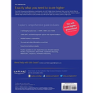 Catholic High School Entrance Exams: COOP * HSPT * TACHS (Kaplan Test Prep)