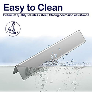 YOUFIRE Flavorizer Bars Grill Replacement Parts for Weber 7635, Spirit 200 Series, Spirit E-210, S-210, E-220, S-220, 3 Pack 15.3" Stainless Steel Front Control Panels Heat Plates Shield