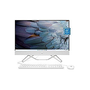 HP 23.8” All-in-One Desktop PC, Intel Celeron Processor J4025, 4 GB RAM, 256 GB SSD, Full HD Micro-Edge Touchscreen, Windows 11 Home, 720p Privacy Webcam, Wi-Fi and Bluetooth Combo (24-cb0110, 2022)