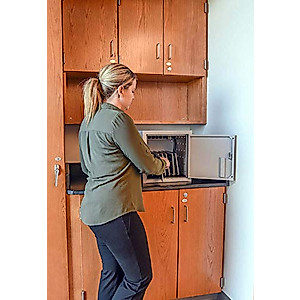 Luxor Office Clasroom Library 8 Tablet Wall / Desk Charging Station - Gray