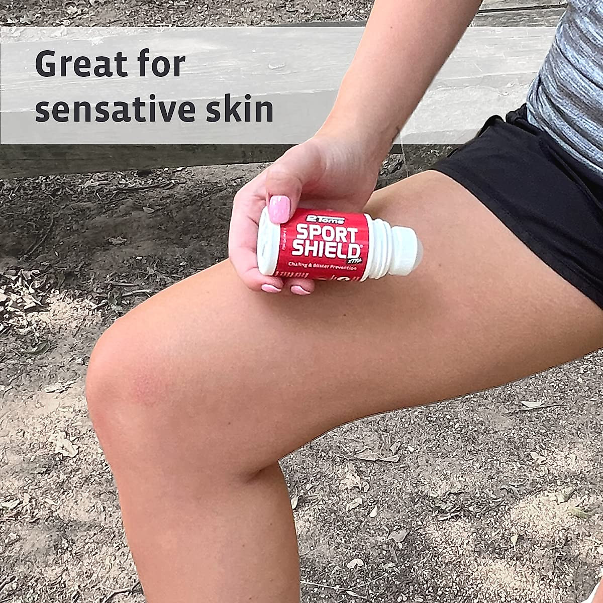 2Toms SportShield XTRA, Soothing All Day Anti Chafe Prevention, Waterproof Protection from Thigh Chafing and Skin Irritation, 1.5 Ounce Bottle