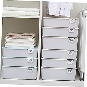 Alipis Box Drawers Plastic House Socks Plastic Organizer Drawers Underwear Finishing Box Panties Organizer Panties Holder Compartment Box Storage Box Bra Panty Rack Beige Socks Container