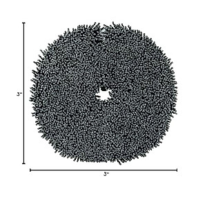 Weiler 86110 3" Burr-Rx Maximum Density Miniature Disc Brush, .043/120CG Crimped Fill, Made in The USA