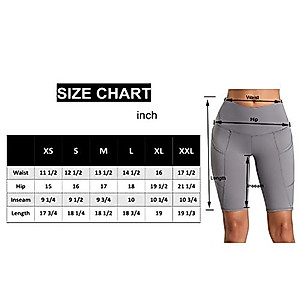 Oalka Women's Short Yoga Side Pockets High Waist Workout Running Shorts Teal L