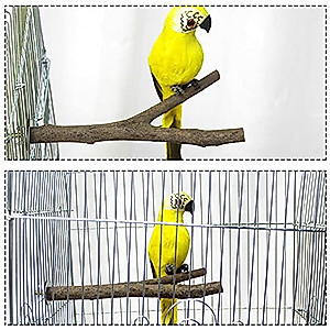 Betinyar 5 Pcs Wood Bird Perch, Natural Wood Bird Perch, Branch Paw Grinding Stick Toy, Bird Perch Cage Accessories for Parrots, Finches, Lovebirds