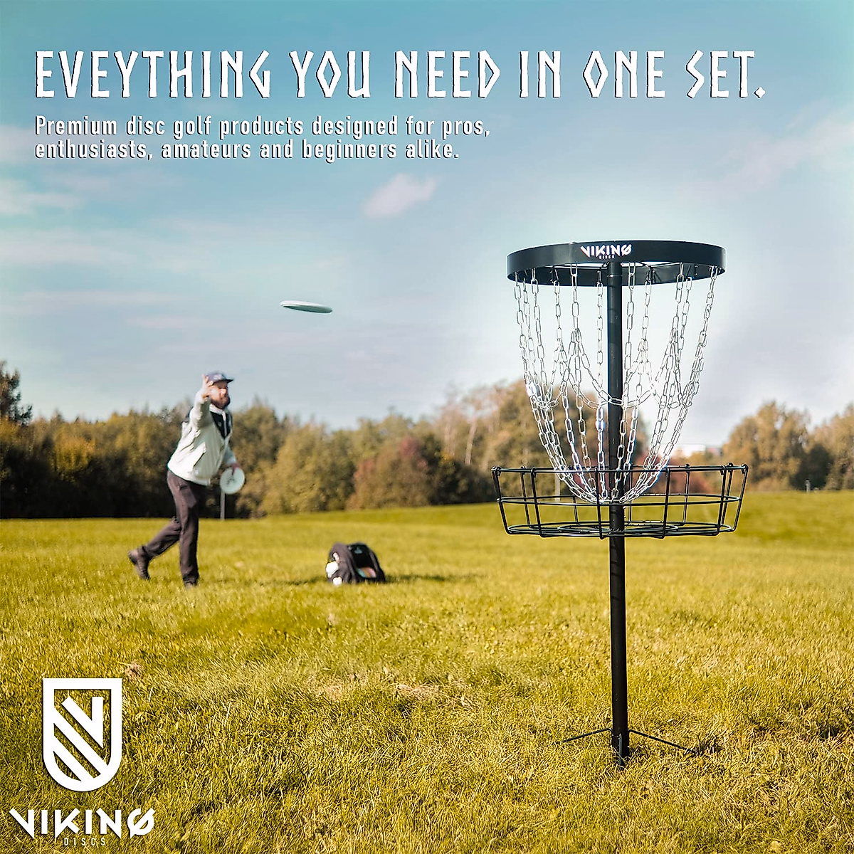 Viking Discs 8-Disc Tournament Set for Disc Golf - Advanced Disc Golf Equipment Bulk Set