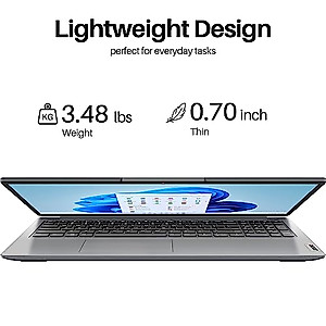 Lenovo IdeaPad 1 Laptop, 15.6" HD Screen, AMD Athlon Silver 7120U Processor, 4GB RAM, 256GB Storage(128GB SSD+128GB MSD), AMD Radeon Graphics, Wi-Fi, Bluetooth, Windows 11 Home in S Mode