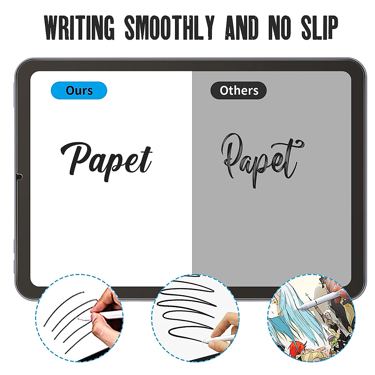 Homagical [2 Pack] Paper Screen Protector for iPad Mini 6 [8.3"], Paper Screen Protector for iPad Mini 6th Gen 2021, Anti-Glare High Sensitivity Matte PET Film Compatible with Apple Pencil