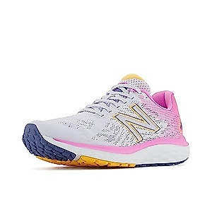 New Balance Women's Fresh Foam 680 V7 Running Shoe, Libra/Vibrant Pink/Night Sky, 8 Wide