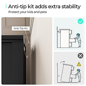 LINSY HOME Drawers Dresser for Bedroom, Wood Bedroom Dresser Farmhouse Drawer Chest, Tall Dresser for Closet, Dressers Organizer for Living Room, Closet, Hallway