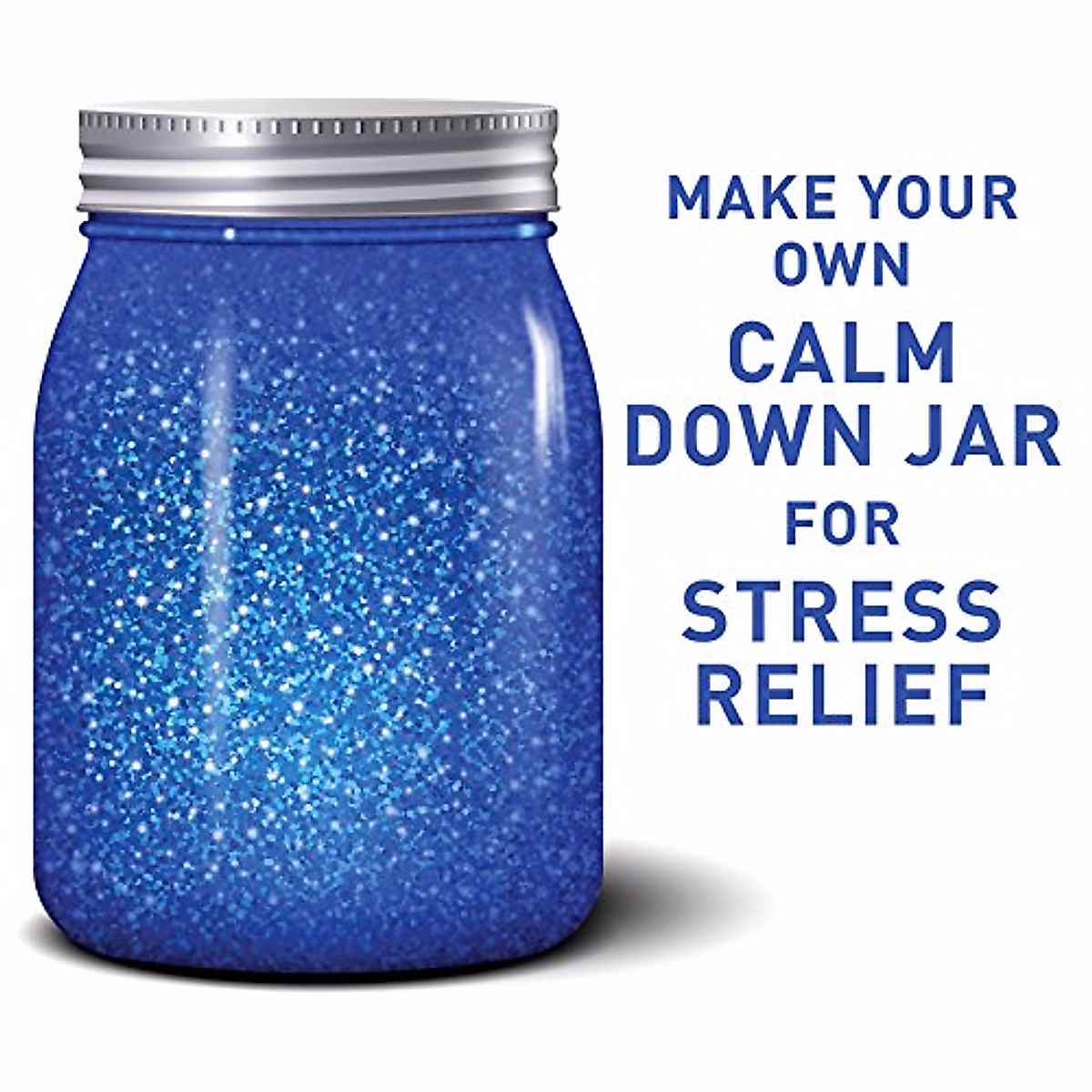 24 Pack Glitter Powder - Brightly Colored Loose Dust - Kids Fine Glitter Pack Shake Jars - Perfect for Holiday Crafting