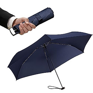 NINJAFOX Travel Umbrella Mini Umbrellas stainless steel frame rust proof,Small,Lightweight,Compact but Strong for Sun&Rain for Woman, Kids,Men Suit for Pocket (Non-Automatic)