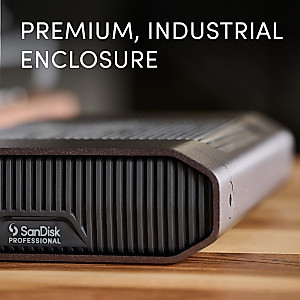 SanDisk Professional 12TB G-Drive Enterprise-Class External Desktop Hard Drive - 7200RPM Ultrastar HDD Inside, USB-C (10Gbps), USB 3.2 Gen 2, Mac Ready - SDPHF1A-012T-NBAAD