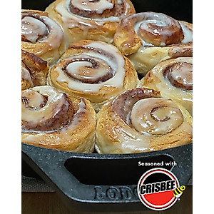 Crisbee Stik® Cast Iron and Carbon Steel Seasoning - Family Made in USA - The Cast Iron Seasoning Oil & Conditioner Preferred by Experts - Maintain a Cleaner Non-Stick Skillet