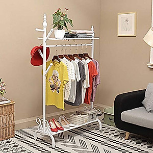 XI FA Clothing Display Rack Stand - Vintage Coat Stand- Clothes Hat Rack Shelf Shoe Clothes Hangers can Keep Your Clothes and Articles Tidy and Easy to take Frame for Bedroom Living Room Hallway