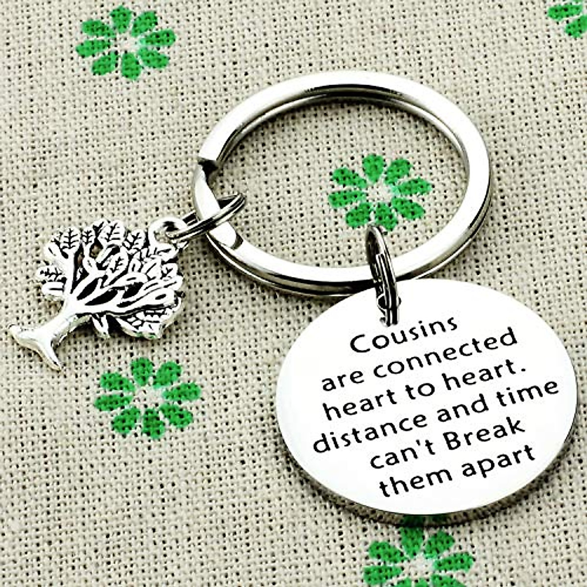 Kivosliviz Cousin Gift Keychain Cousin Gifts for Women Cousins Jewelry Cousin to Cousin Gift Best Cousin Keychain
