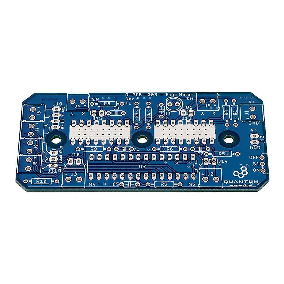 Quantum Four Motor Driver Soldering Projects DIY Electronics Kits with Online Documentation - Soldering Practice Kit for Learning Teaching, Compatible with Microcontrollers Like Arduino