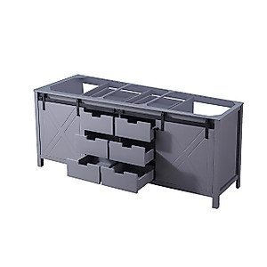 Bell+Modern Ketchum 80 in W x 22 in D Dark Grey Double Bath Vanity