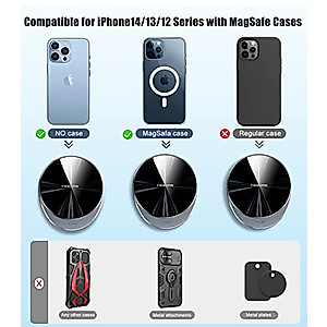 [2023 Upgraded] Magnetic Wireless Car Charger, MOKPR Air Vent Mag-Safe Car Charger Mount Compatible with iPhone 14/14 Plus/14 Pro/14 Pro Max and 13/12 Series, with 36W QC 3.0 Fast Car Charger