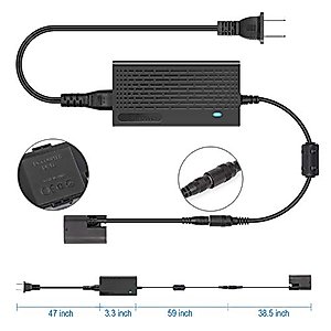 ACK-E6/ACE6N DR-E6 Continuous Power Adapter LP-E6 Dummy Battery for Canon EOS 70D 80D 90D 5Ds 5Ds R 5D Mark II III IV 6D 6D Mark II 7D 7D Mark II 60D 60Da EOS R R5 R6 R7 Cameras by Tengdaxing