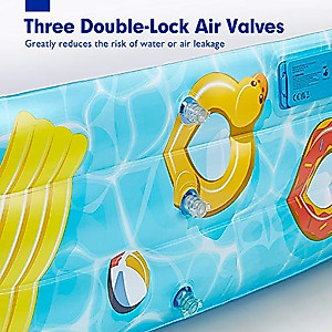 Inflatable Above Ground Pool for Adults - Blow up Kids Pools for Backyard, Inflatable Pool Above Ground Pool 118" x 72" x 22" Thickened Family Pool Kiddie Self Swimming Pool Blow up Pool for Ages 3+