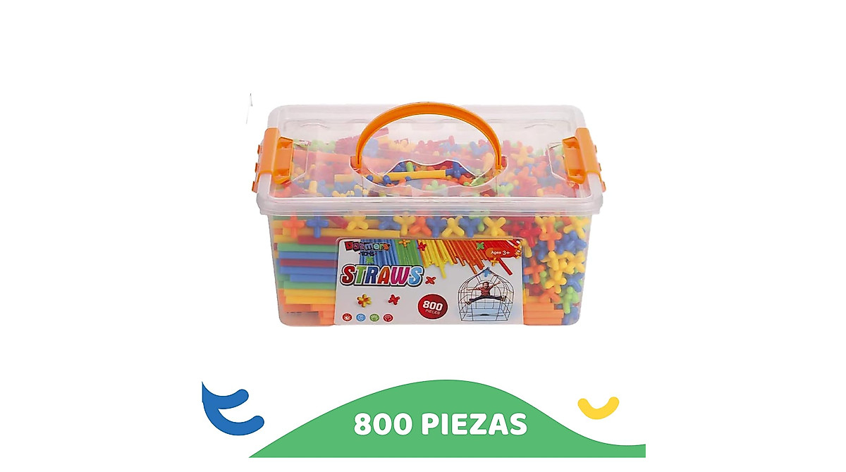 Dazmers Building Sticks for Kids - STEM Construction Toys (800 Pcs)