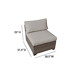 TK Classics MONTEREY-08a-WHITE Monterey Seating Outdoor Furniture, Sail White