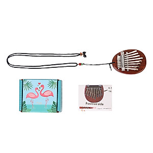 Mini Kalimba Thumb Piano 8 Keys,Wooden Finger Thumb Piano with Lanyard, Women Men Gifts,Kalimba Instruments,Exquisite Marimba Musical Accessory,Piano Music Lover Birthday Mothers Day Gifts