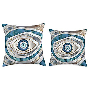 Creativemotions Evil Eye Amulet Ornament Throw Pillow, 18x18, Multicolor