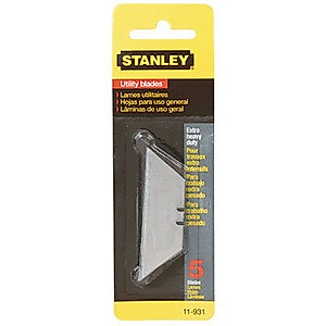 Extra Heavy Duty Utility Blades - knife blade carded 5 pk [Set of 10]