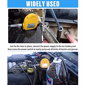 Zlirfy Oil Change Pump Extractor,12V 60W Oil Fluid Pump Extractor Scavenge Oil Suction Pump,Diesel Fluid Scavenge Suction Oil Transfer Pump,Oil Change Pump for Car Boat Motorbike Tractor Truck RV ATV