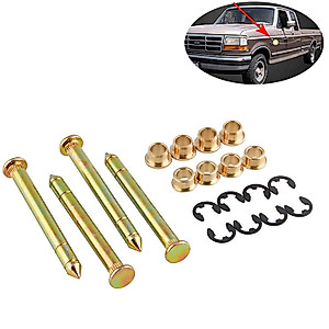 Door Hinge Roller Pin Door Hinge Pin and Bushing Kit Hinge with Pin LEDAUT Replacement for Ford F150-F350 Bronco SUV