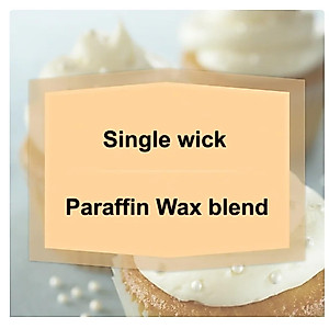 Mainstays Vanilla Scented Single-Wick Large Glass Jar Candle, 20 oz, Over 100-120 Hours of Burn Time