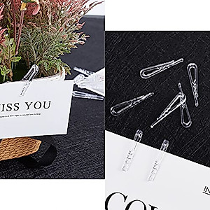 PH PandaHall 2000pcs Plastic Alligator Clips 1.5 Inch Clear Teeth Clips Fabric Clips Mini Alligator Clips Transparent Clothes Clips for Fabric Folding Shirts Ties Pants Dress