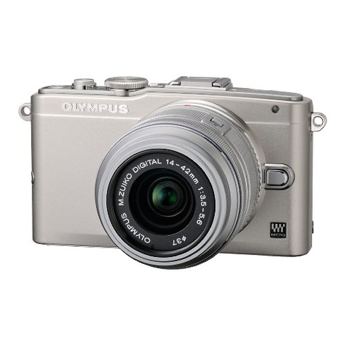 Olympus E-PL5 Interchangeable Lens Digital Camera Double Zoom Kit (Silver) E-PL5 DZKIT - Internatinoal Version (No Warranty)