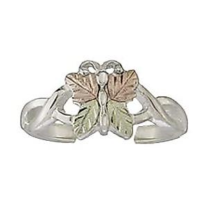 Black Hills Gold Butterfly Ring made of Sterling Silver