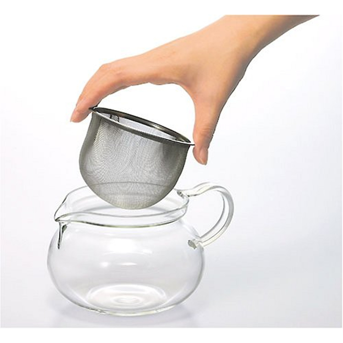 Hario 'ChaCha Kyusu Maru' Teapot Heatproof Glass Teapot 700 mL, Glass