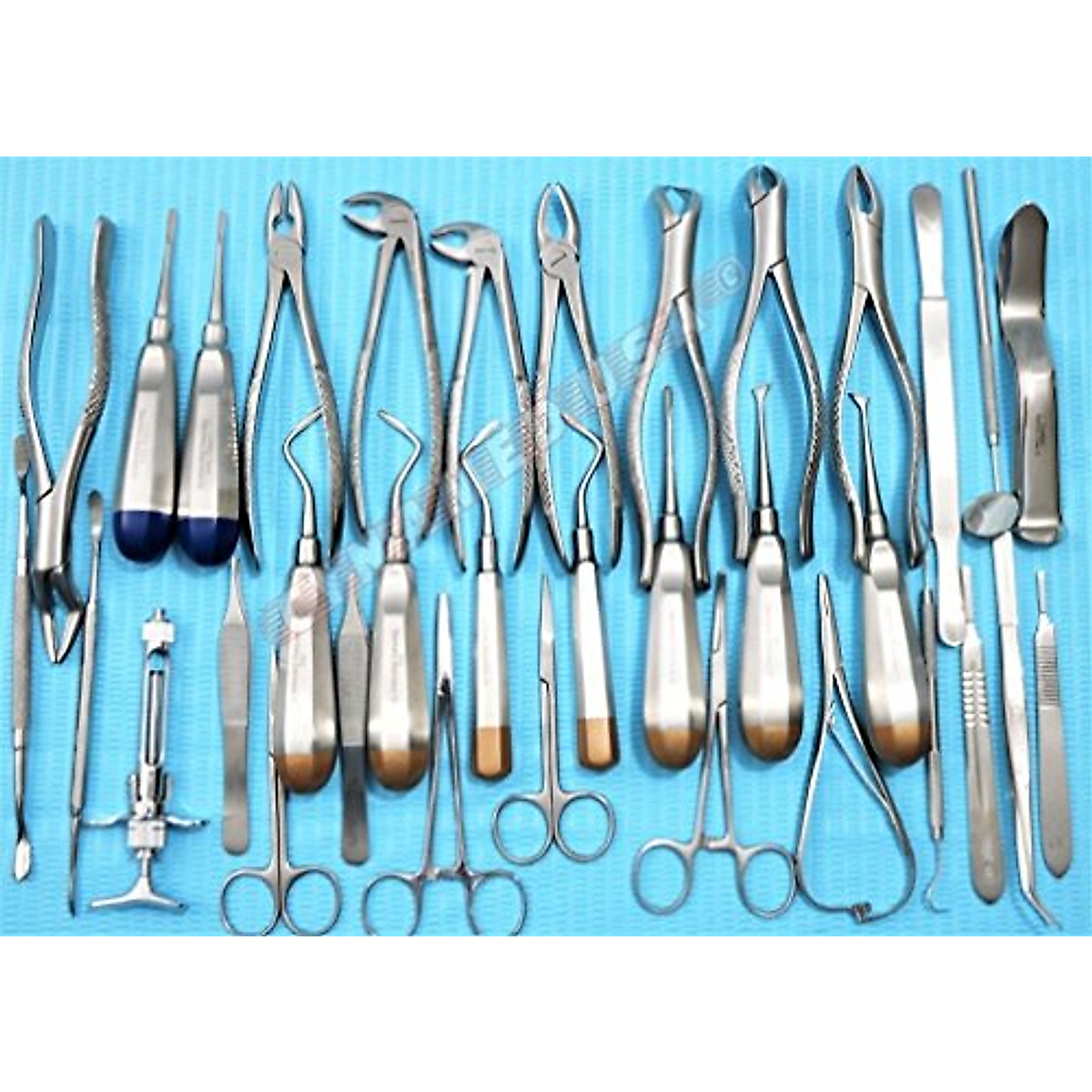New German Stainless 74 PCS Oral Dental Extraction EXTRACTING Elevators Forceps