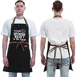Gifts For Men, Women, Father's Day Gifts, Gifts for Dad, Husband, Boyfriend, Brother, Mom, Wife, Girlfriend, Unique Birthday Gifts, Humor Apron for friends,Bff, REHAVE Kitchen Chef Aprons Baking Gifts