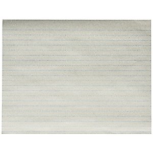 School Smart Skip-A-Line Ruled Writing Paper, 3/4 Inch Ruled Long Way, 11 x 8-1/2 Inches, Pack of 500, White - 085212